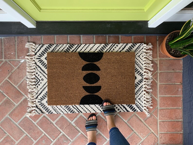 Modern Pattern Doormat / Custom Door Mat / Housewarming | Etsy