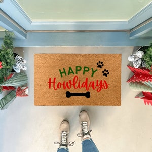 Dog Doormat, Christmas Doormat, Gift for Dog Mom, Doormats Funny ...