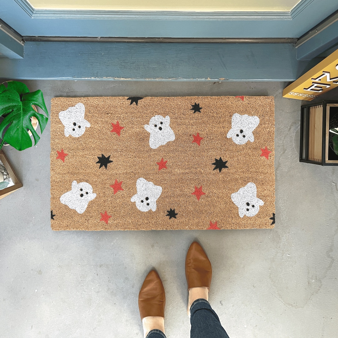 Halloween Doormat, Ghost Doormat, Halloween Decor Outdoor, Halloween ...