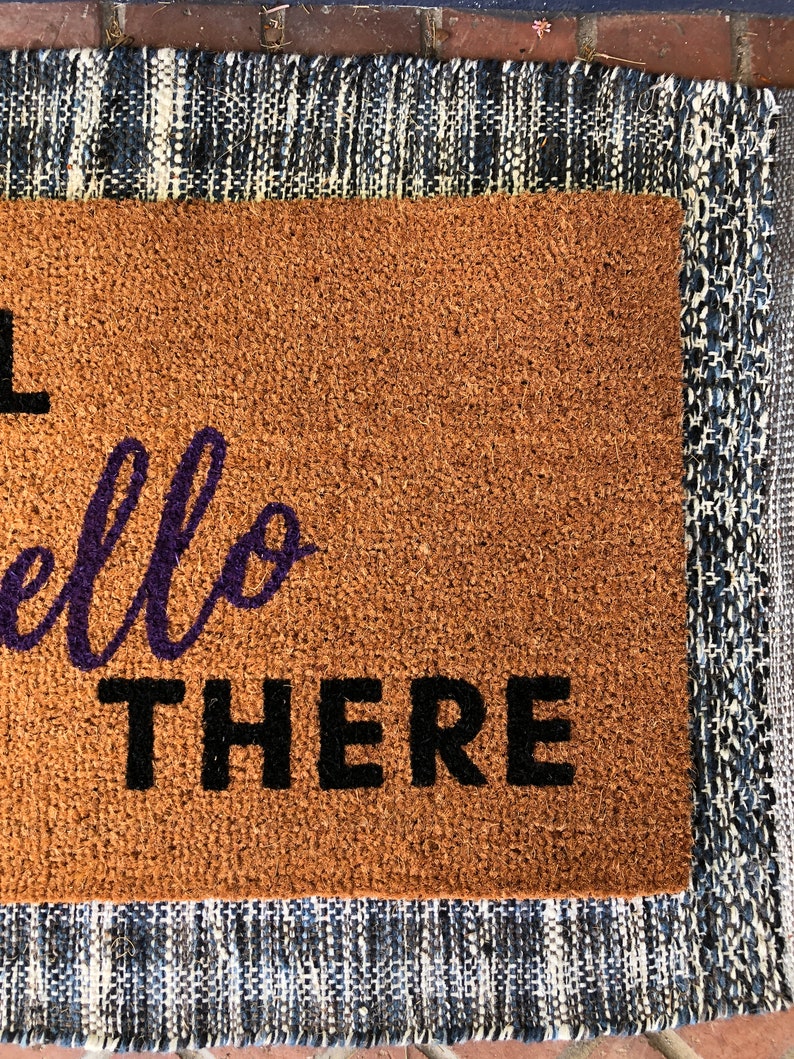 Well Hello There Door Mat Housewarming Gift Gift for New | Etsy