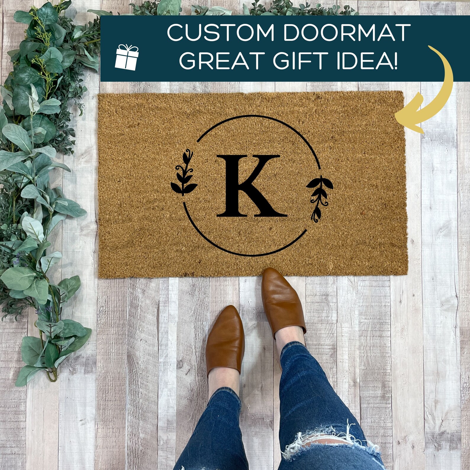 Custom Doormat Spring, Personalized Doormat, Mother's Day Gift ...