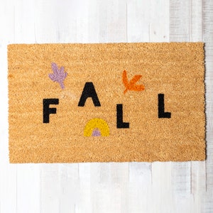 Fall Doormat, Front Porch Decor, Thanksgiving Doormat, Abstract Decor ...