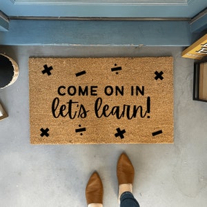 Classroom Doormat, Math Classroom Decor, Teacher Doormat for Classroom ...