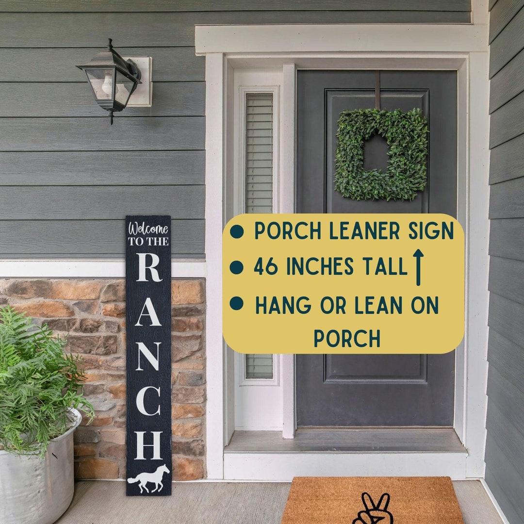 Ranch Welcome Sign for Porch, Horse Cattle Gift, Welcome to the Ranch ...