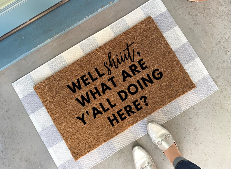 Funny Doormat / Well Shit / Custom Welcome Mat / Rude Door Mat | Etsy