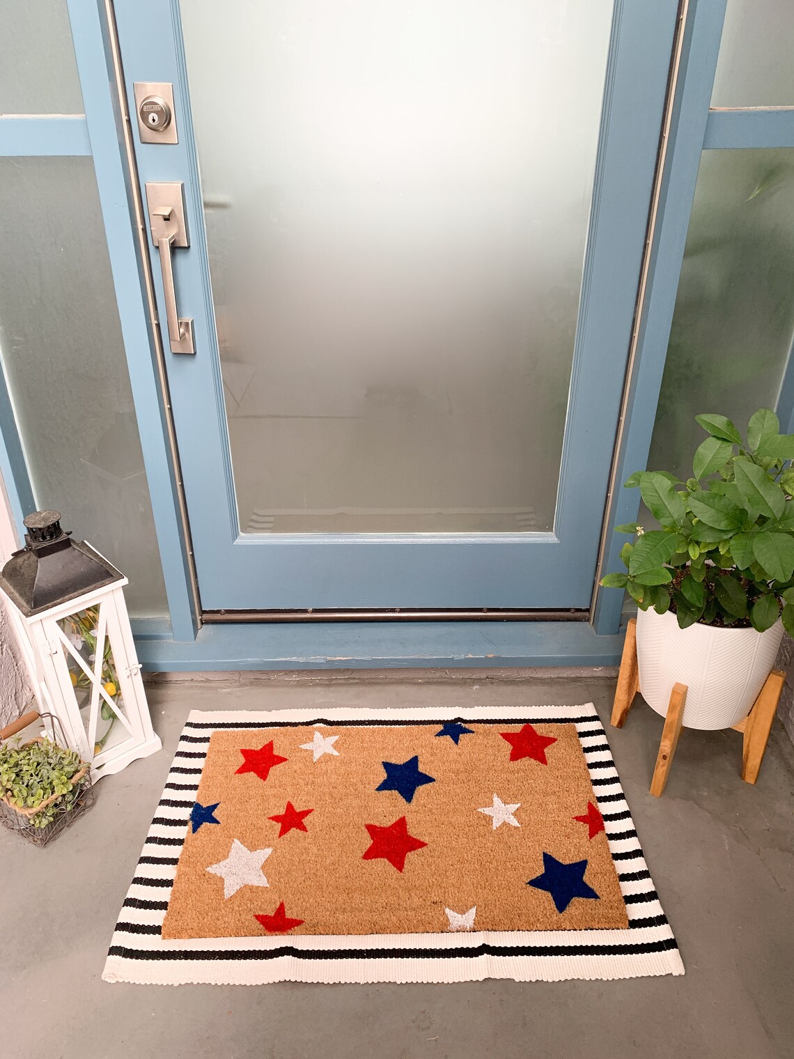 Summer Stars Doormat / Summer Doormat / Fourth of July Doormat | Etsy