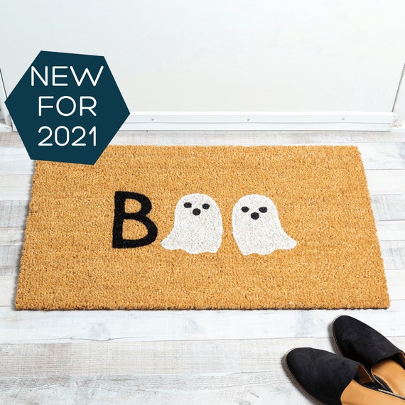 Halloween Doormat / Ghost Doormat / Ghost Decor / Halloween | Etsy