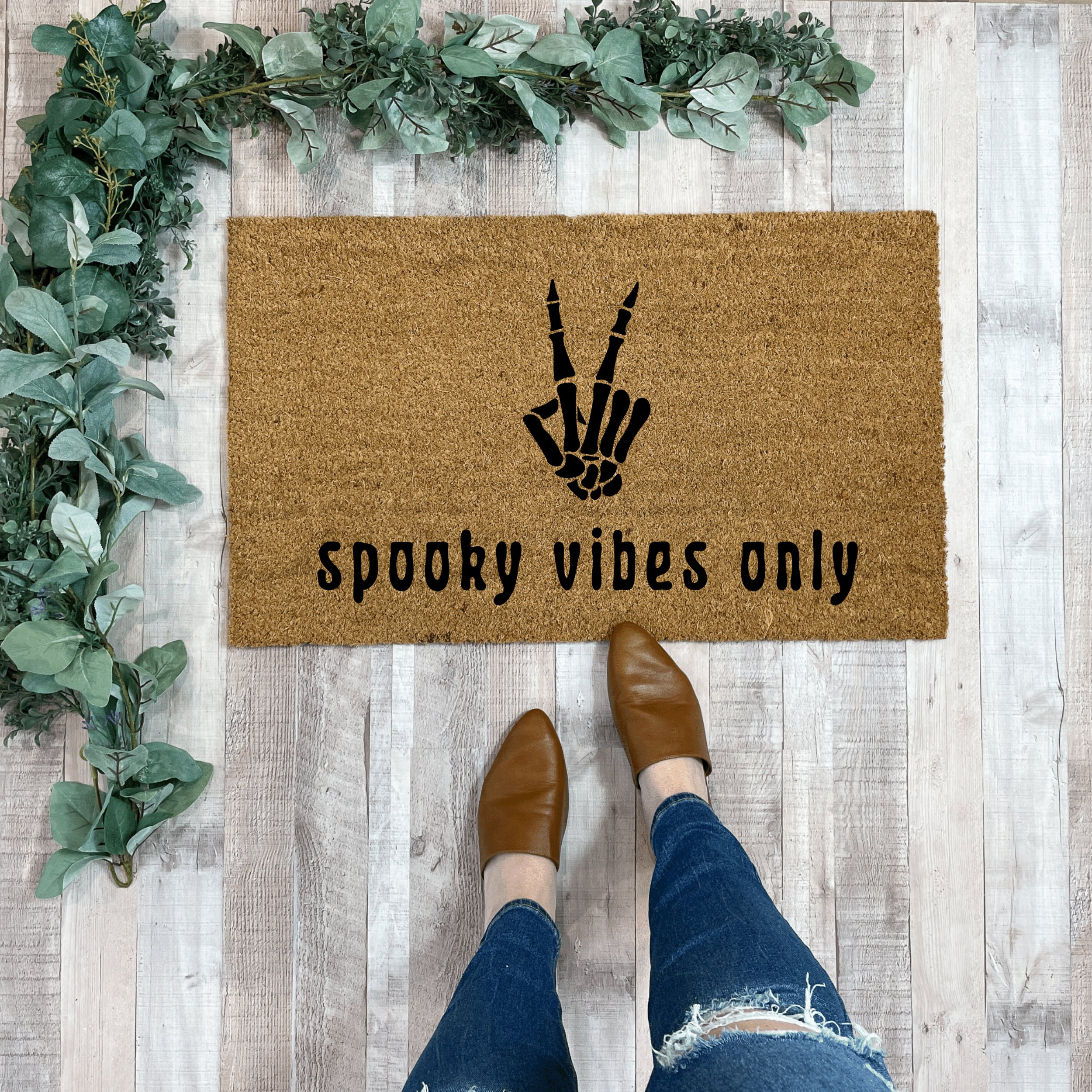 Halloween Doormat Spooky Season Skeleton Doormat Scary - Etsy