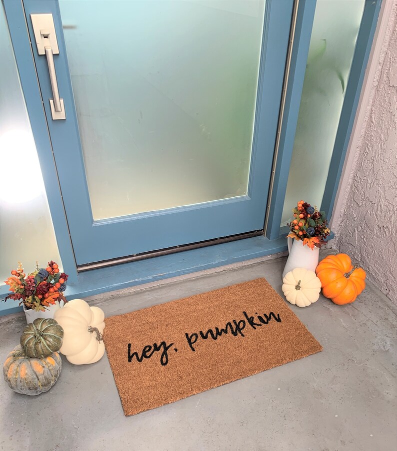 Thanksgiving Door Mat Fall Decor for Porch Pumpkin Doormat - Etsy