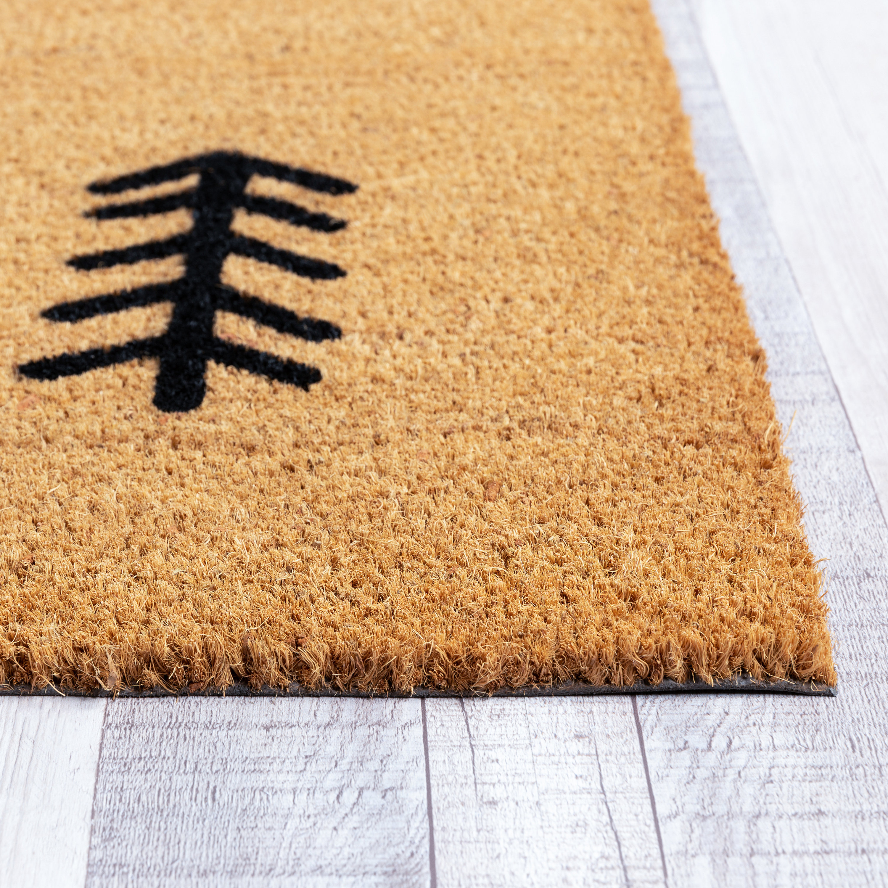 Doormat Christmas Tree Cabin Decor Holiday Doormat Winter | Etsy