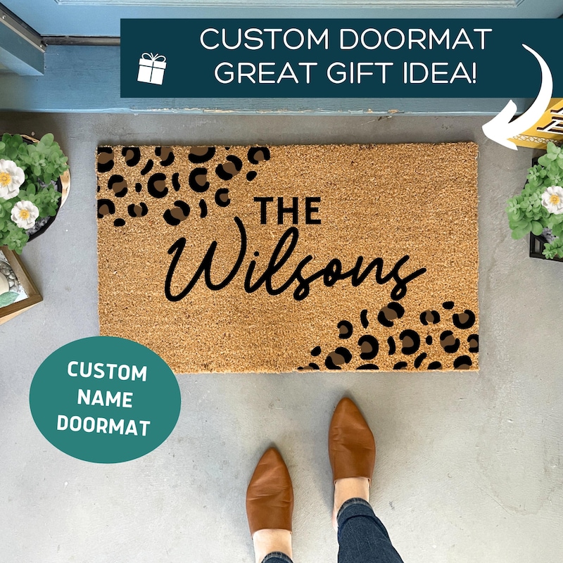 Leopard Door Mat - Etsy