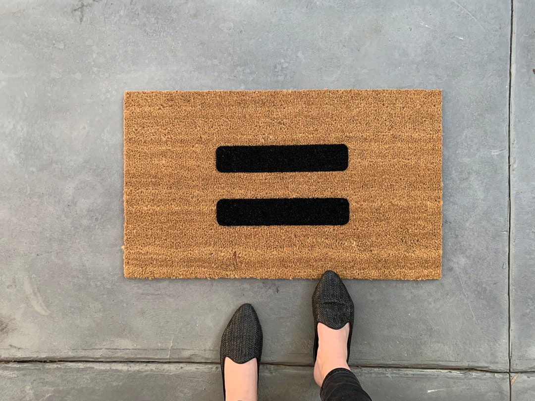 Gay Pride Doormat, Equality Sign, LGBT Wedding Gift, PRIDE Gift ...