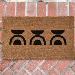 Modern Pattern Doormat / Custom Door Mat / Housewarming Doormat ...