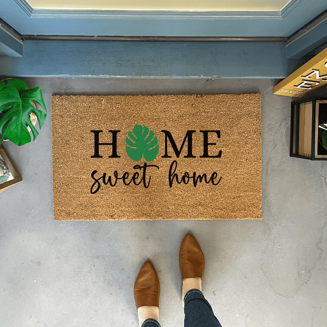 Plant Doormat, Monstera Decor, Monstera Doormat, Plant Lover Gift for ...