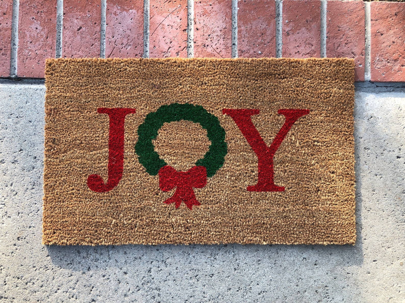 Holiday Doormat Rustic Holiday Decor Double Doormat Outdoor - Etsy
