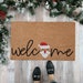 Santa Doormat, Winter Doormat, Christmas Doormat, Patio Decor, Holiday ...