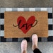 Valentine's Welcome Mat, Spring Door Mat, Heart Decor, Valentine's ...