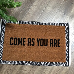 Come as You Are Doormat, Front Porch Decor, Pride Welcome Mat for Front ...