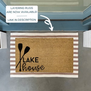 Lake House Doormat, Lake House Decor Paddle, Summer Welcome Mats, Front ...
