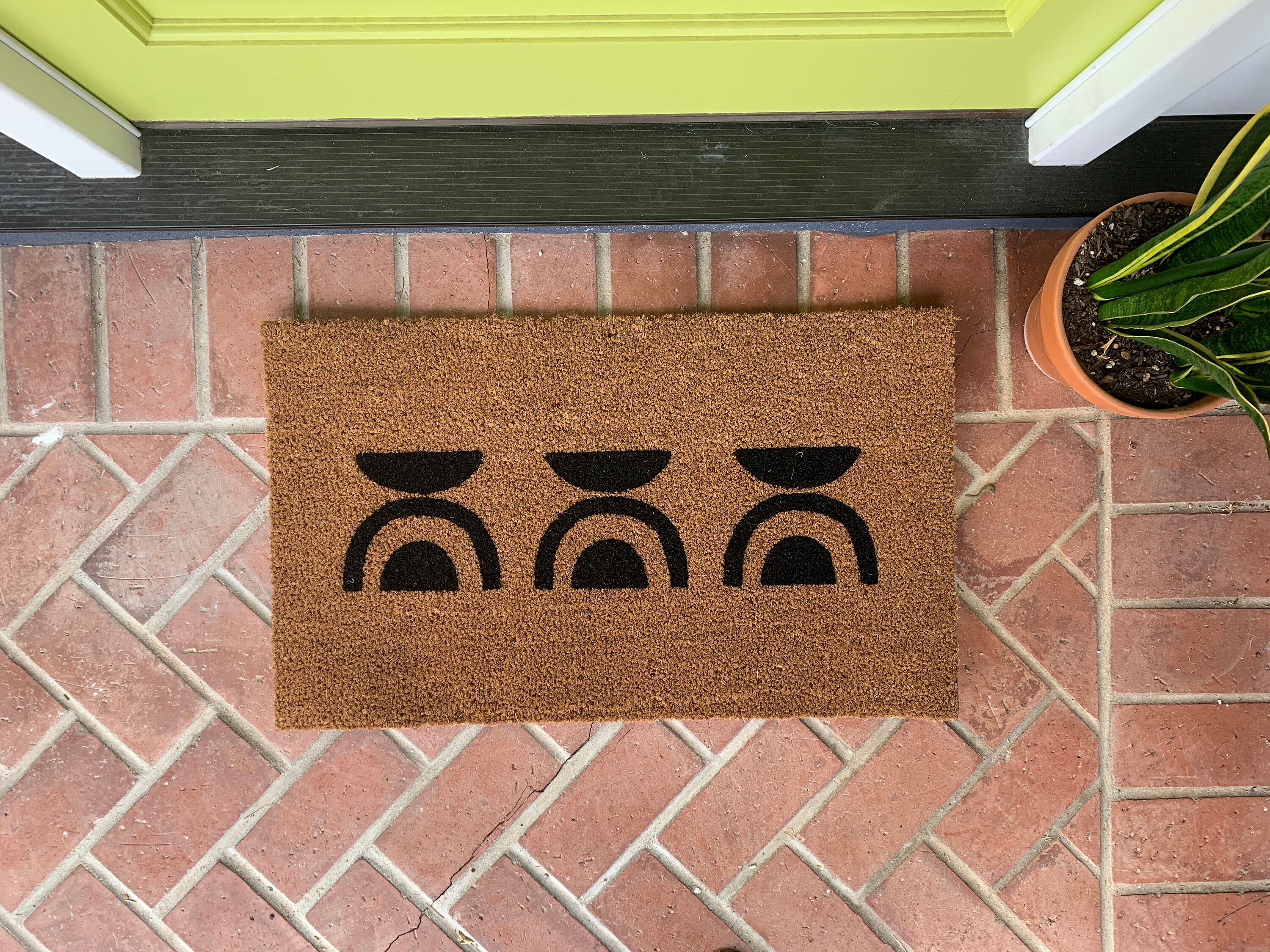 Modern Pattern Doormat / Custom Door Mat / Housewarming Doormat ...