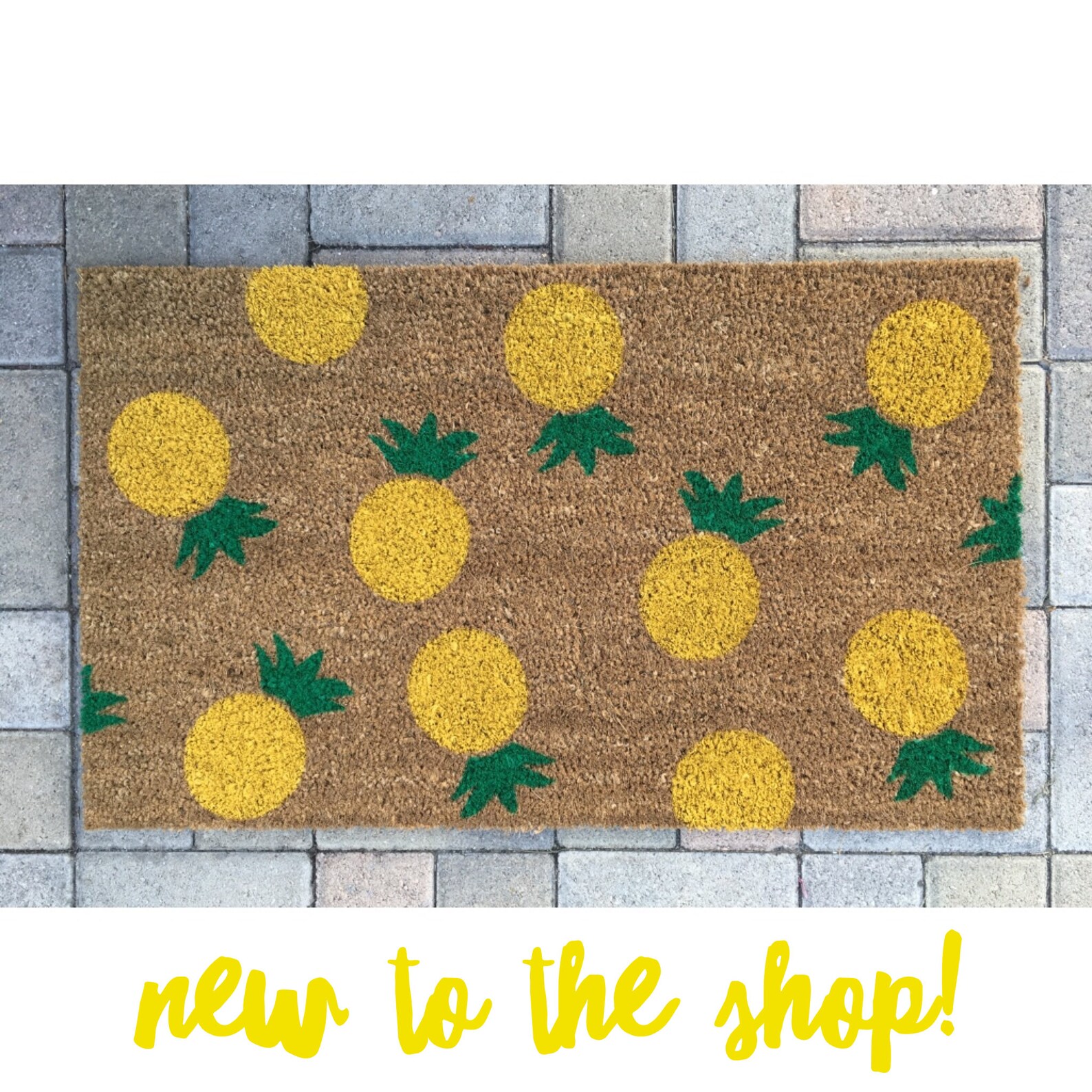 Pineapple Doormat, Summer Doormat, Pineapple Decor, Cute Doormat, Coir ...