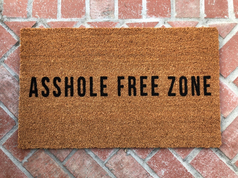 Rude Doormat Asshole Doormat Cuss Word Doormat Front Door - Etsy