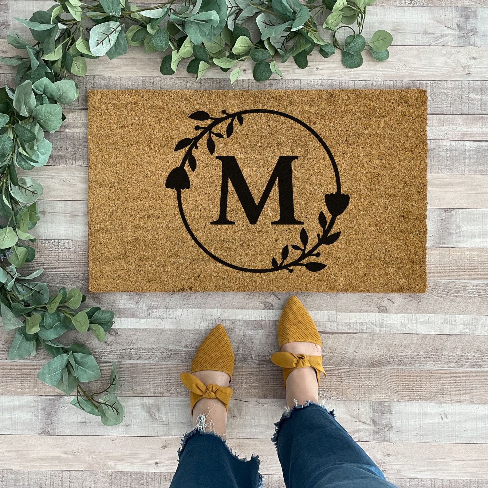 Custom Doormat Spring, Personalized Doormat, Mother's Day Gift ...