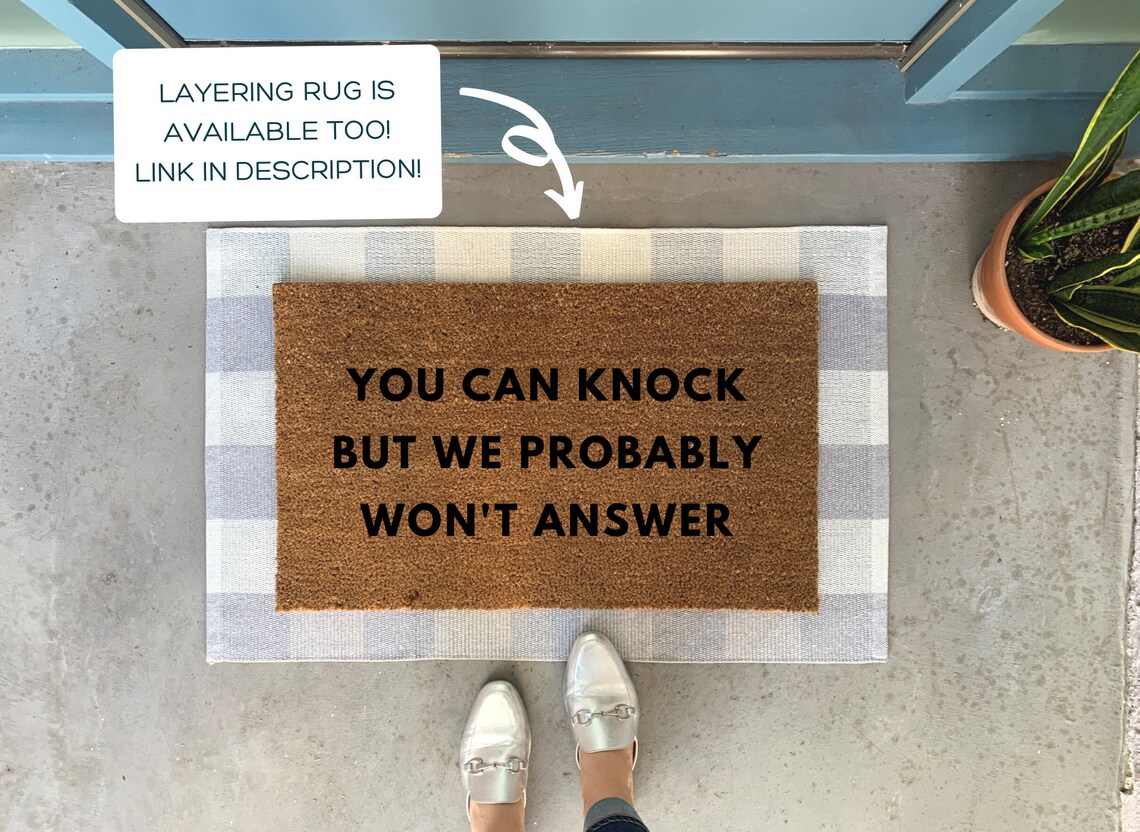 Funny Doormat / Rude Doormat / Funny Welcome Mat / Custom - Etsy