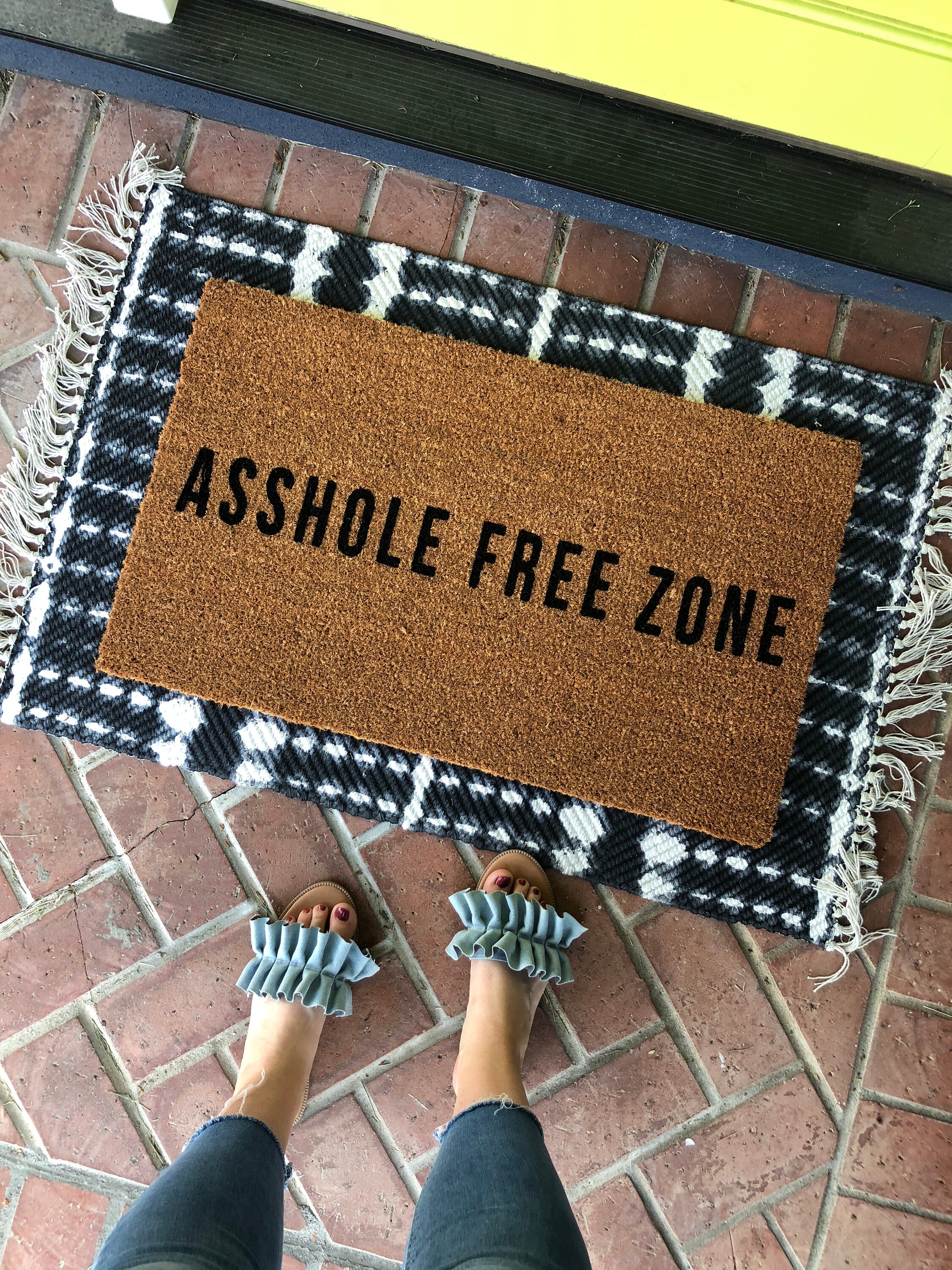Rude Doormat / Asshole Doormat / Cuss Word Doormat / Front | Etsy