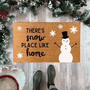 Snowman Doormat, Winter Doormat, Christmas Doormat Funny, Holiday Door ...
