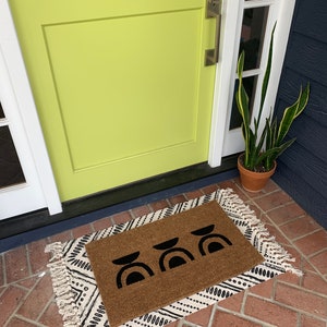 Modern Pattern Doormat / Custom Door Mat / Housewarming Doormat ...