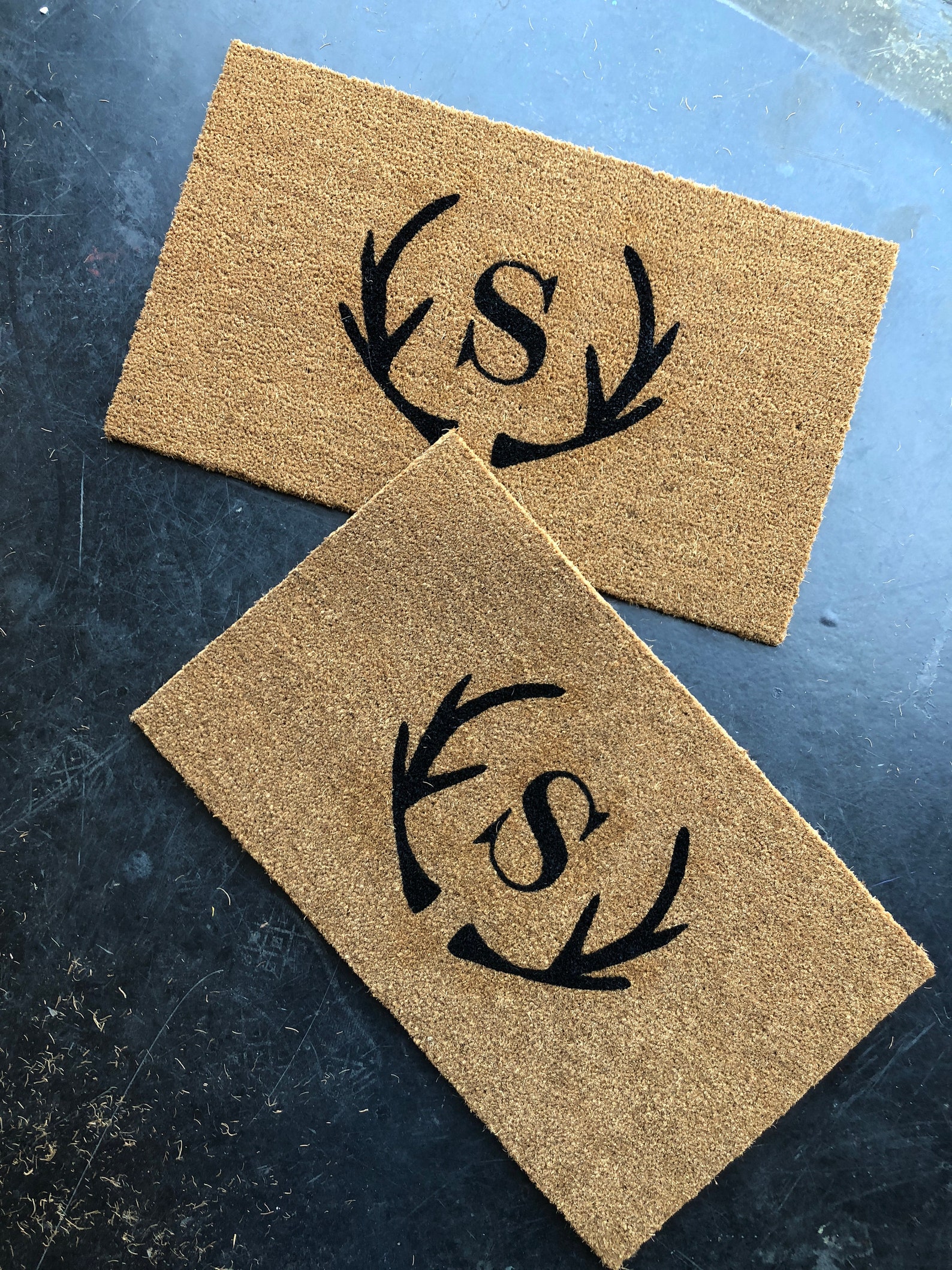 Antler Doormat Custom Welcome Mat Personalized Doormat - Etsy