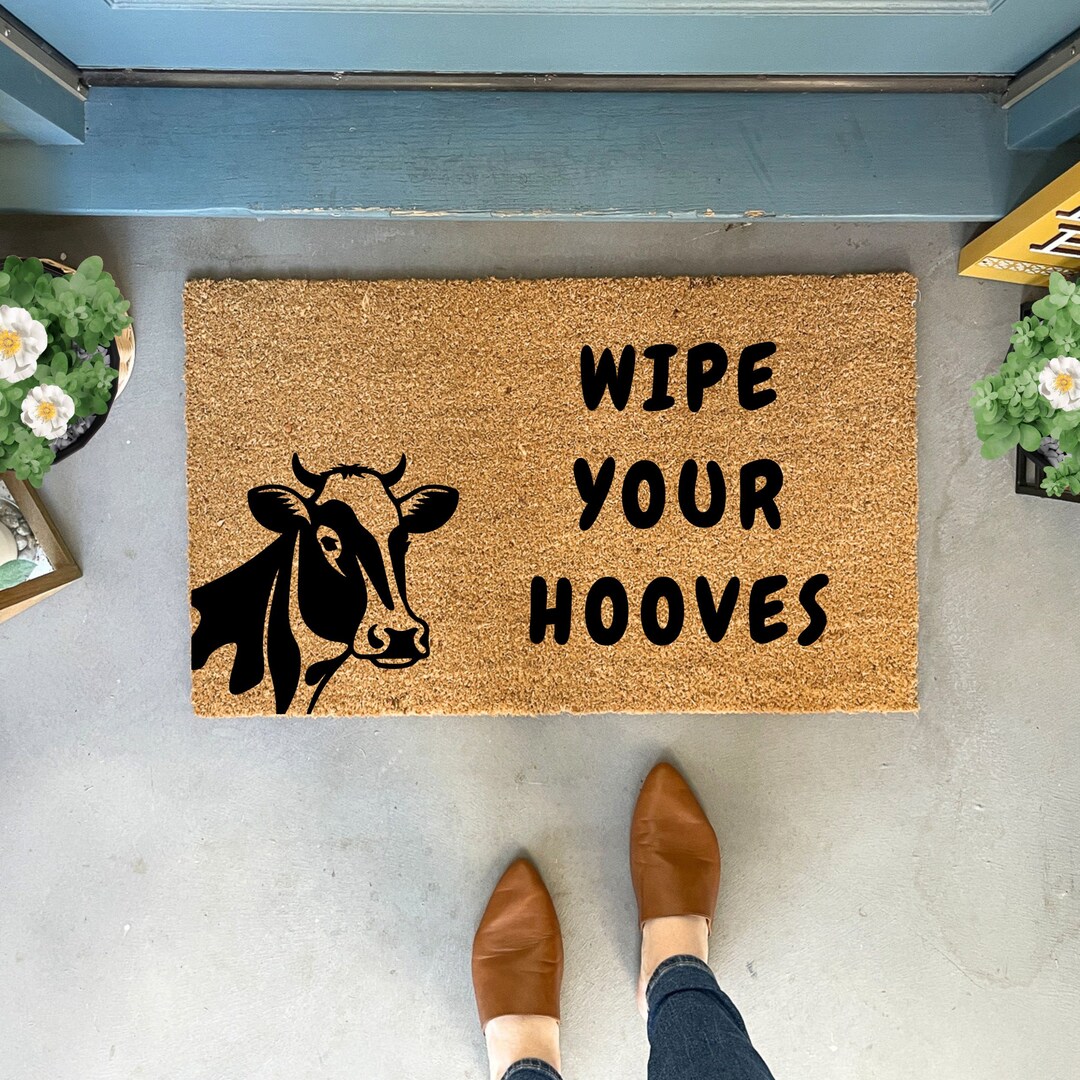 Cow Doormat, Cow Gifts Funny, Funny Doormat Outdoor, Cow Gifts for Her ...