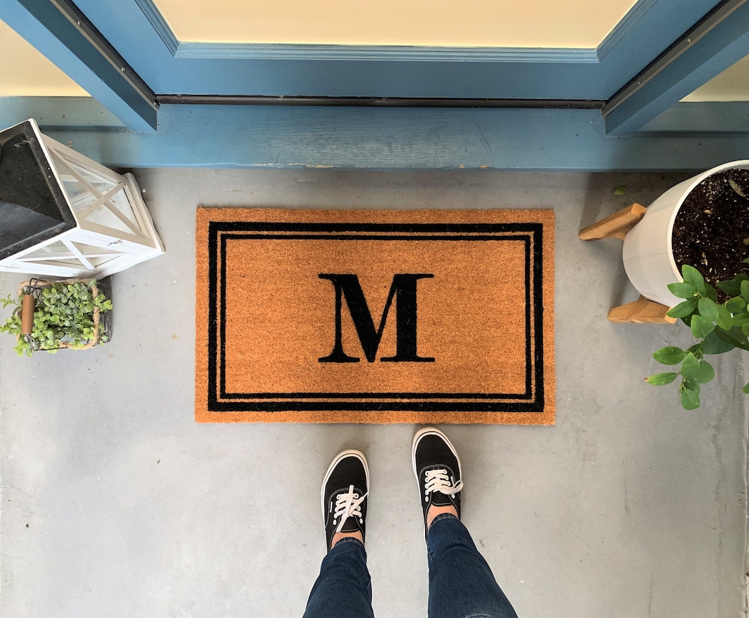 Custom Doormat Large, Personalized Doormat Initial, Mother's Day Gift ...