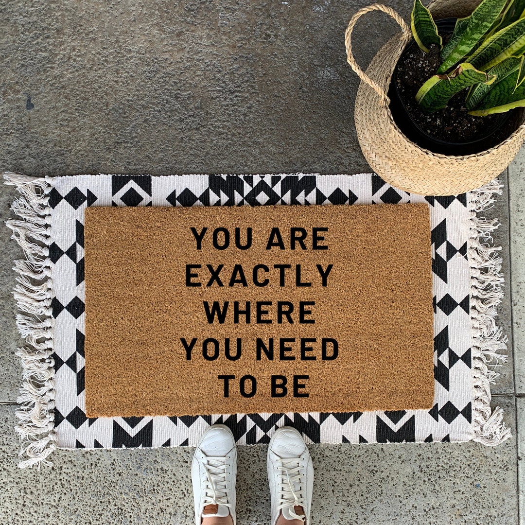 Funny Doormat, Outdoor Welcome Mat, Housewarming Doormat, Nickel ...