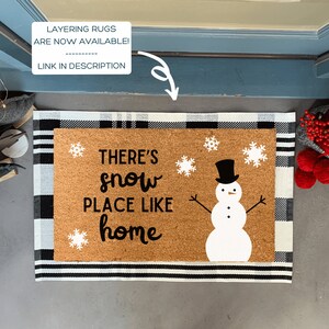 Snowman Doormat, Winter Doormat, Christmas Doormat Funny, Holiday Door ...