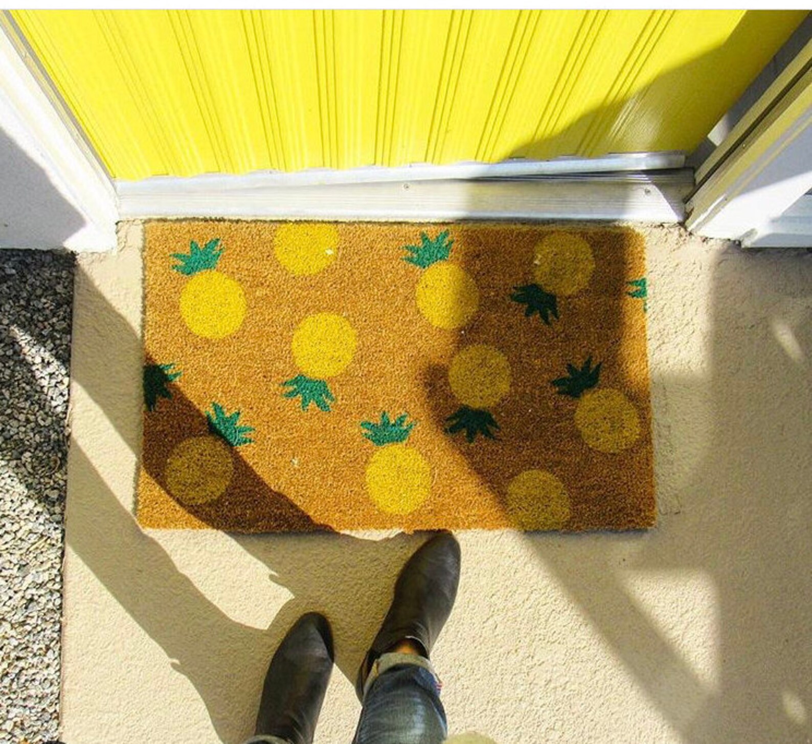 Pineapple Doormat, Summer Doormat, Pineapple Decor, Cute Doormat, Coir ...
