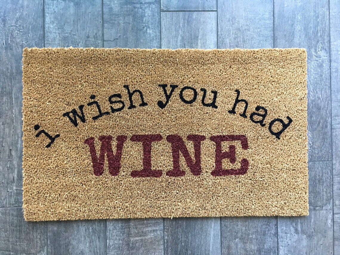 Wine Doormat, Funny Doormat, Alcohol Welcome Mat, Rude Doormat, Funny ...