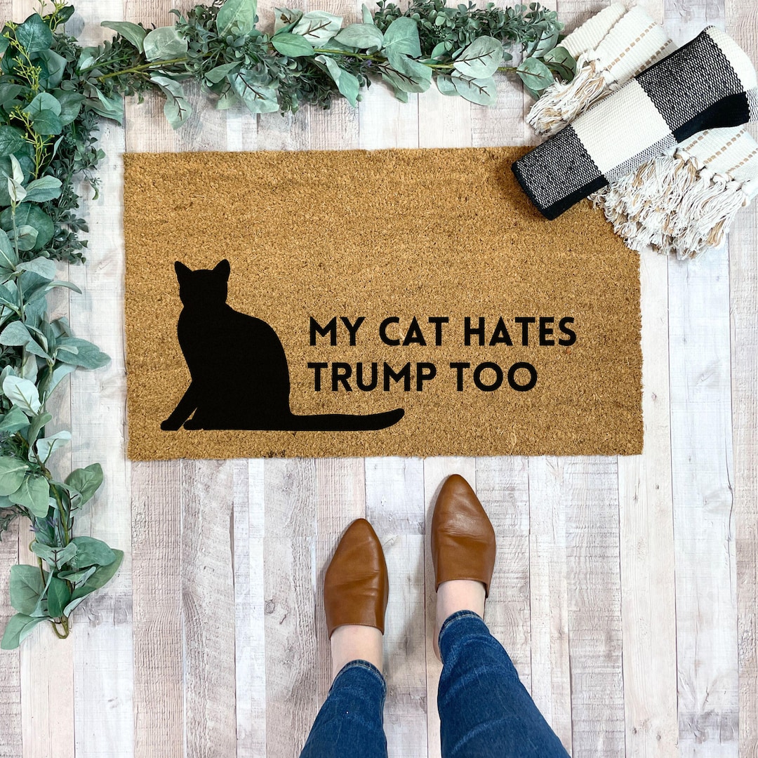 Anti-trump Doormat, Funny Door Mat, Subtle FDT Sign, Funny Cat Doormat ...