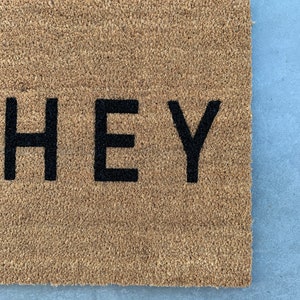 Modern Doormat, Oh Hey, Mid-century Decor, Cute Doormat, Coir Doormat ...