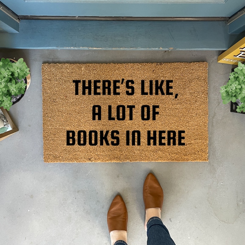 Book Lover Welcome Mat - Etsy