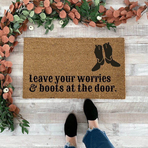 Shoes off Doormat - Etsy