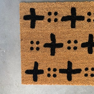 Boho Door Mat, Modern Welcome Mat, Summer Doormat, Boho Porch Decor ...