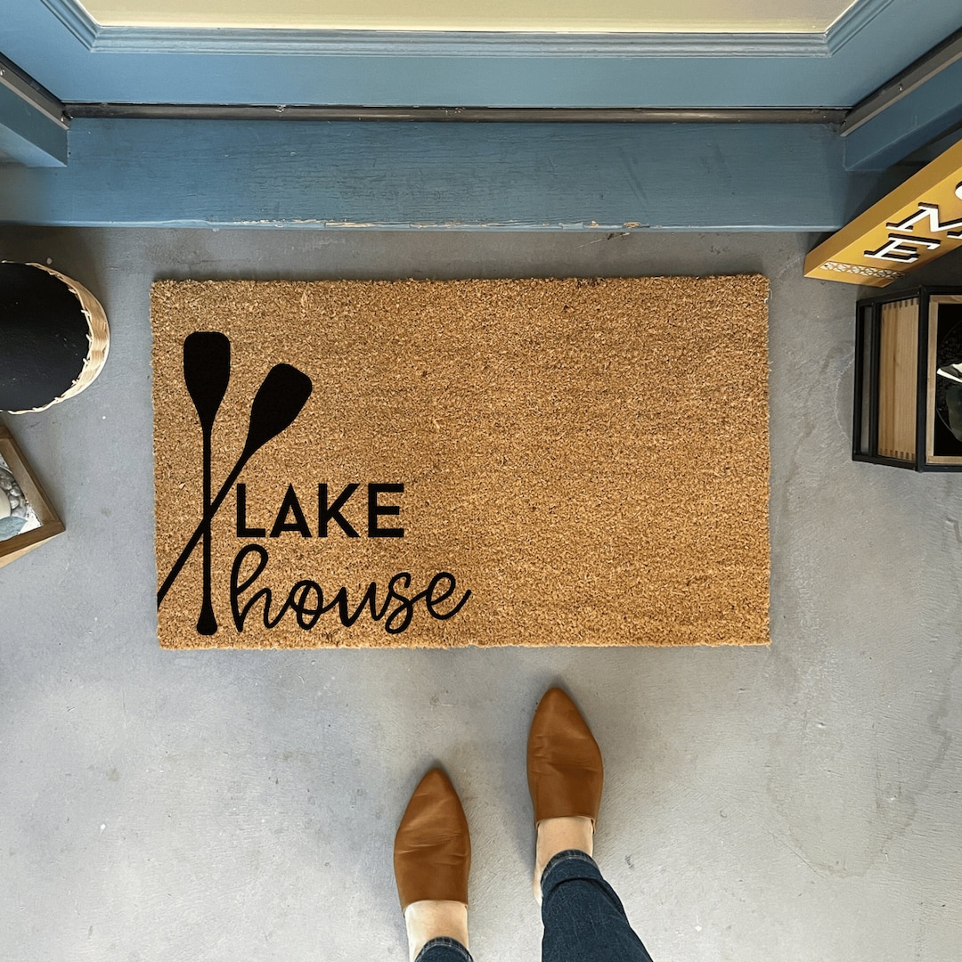 Lake House Doormat, Lake House Decor Paddle, Summer Welcome Mats, Front ...