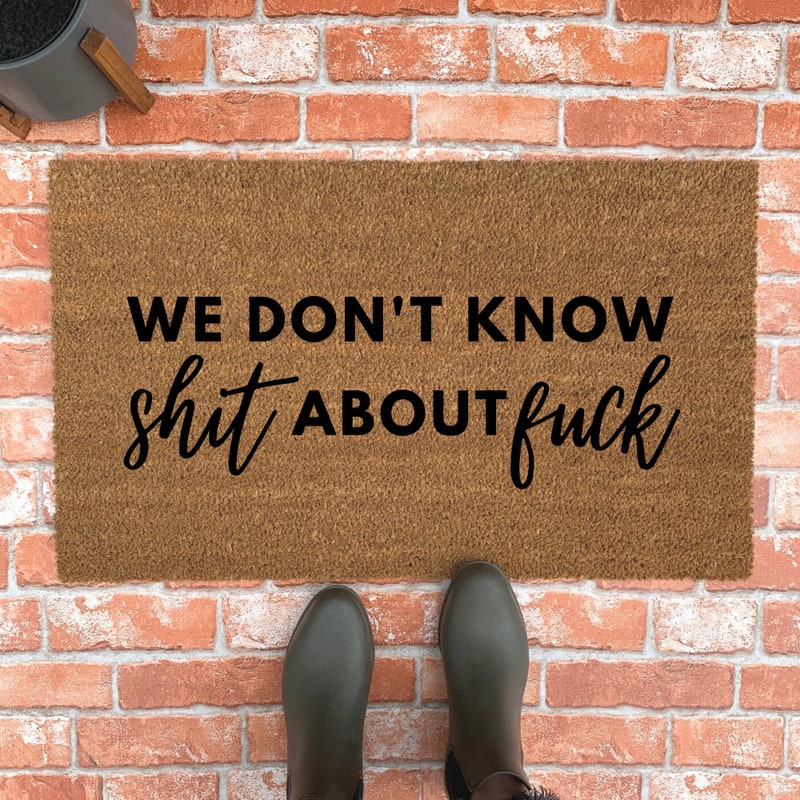 Rude Door Mat - Etsy