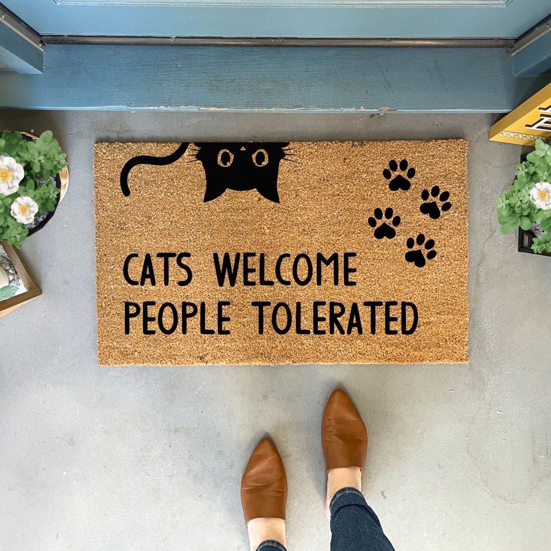 Cat Doormat, Crazy Cat Lady Gifts, Cat Owner Gift Cat Mom Cat Decor for ...
