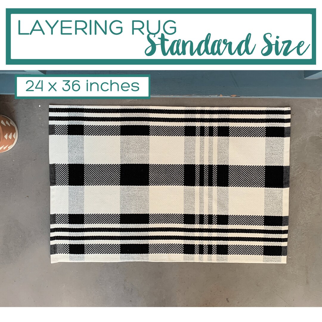 Buffalo Check Rug Doormat Layering Rug Buffalo Plaid Rug - Etsy