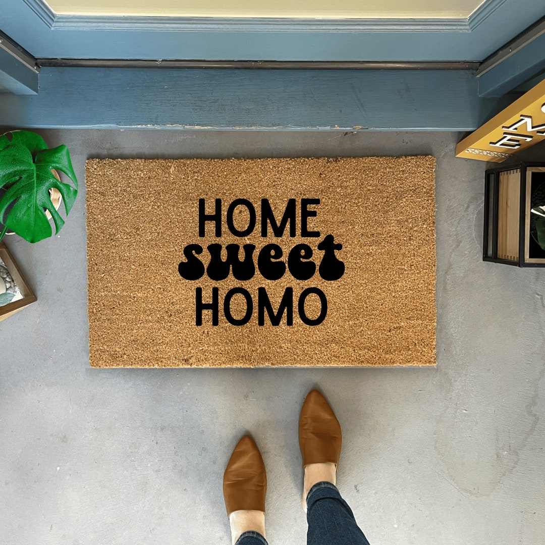 Home Sweet Homo Doormat, Gay Pride Doormat, LGBTQ Pride Decor, Funny ...