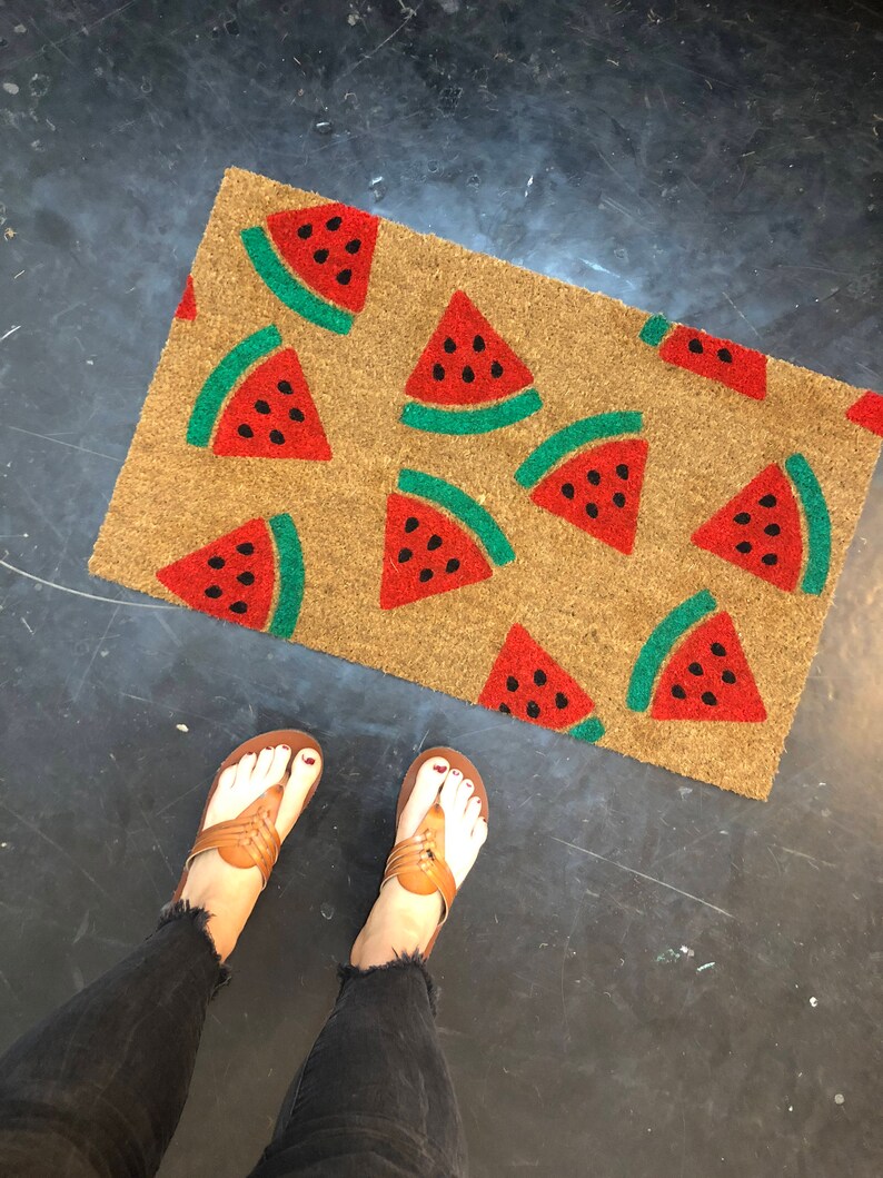 Watermelon Doormat / Custom Welcome Mat / Front Door Mat / | Etsy