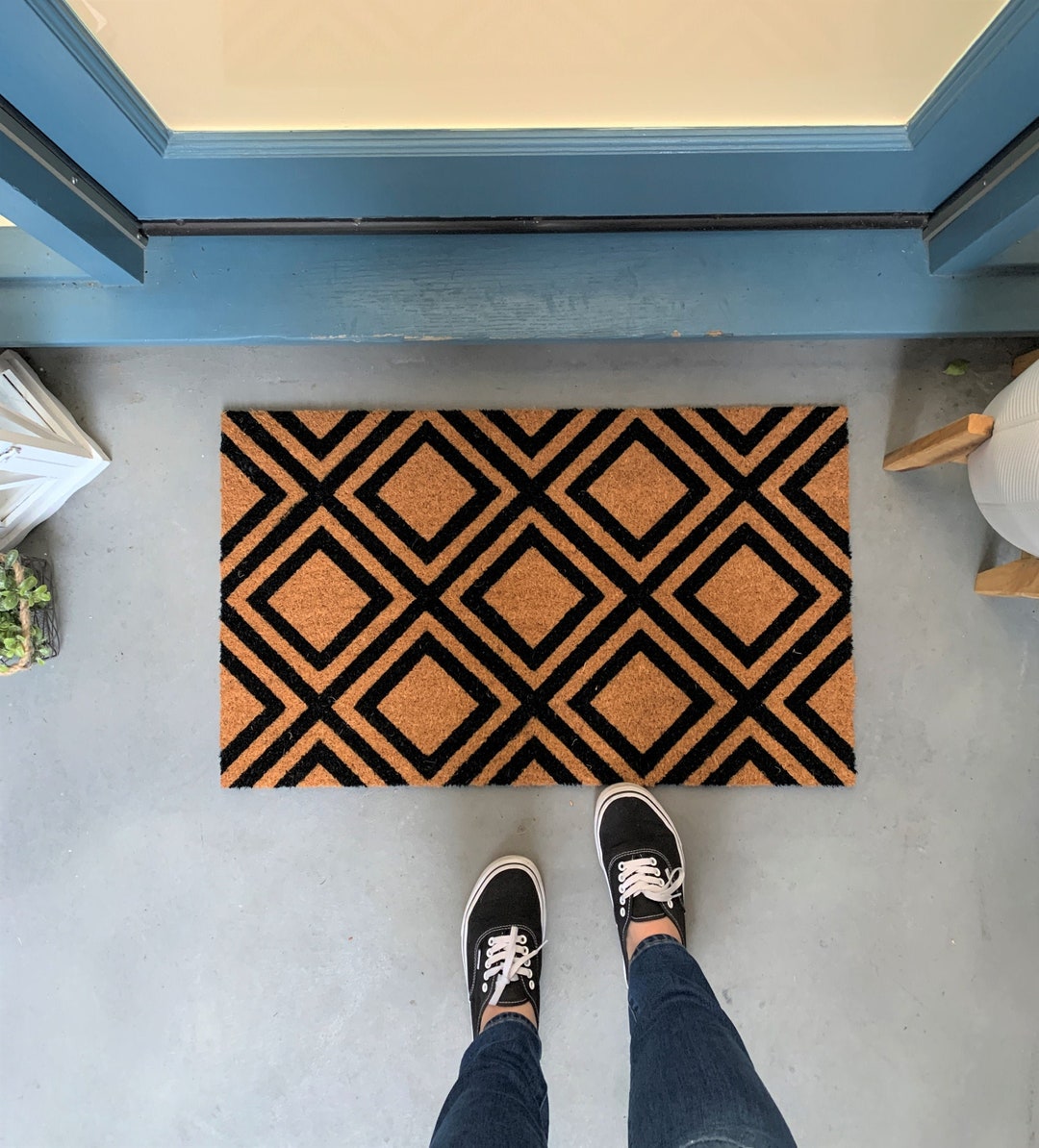 Boho Doormat, Modern Door Mat, Welcome Mat Outdoor, Mid-century Decor ...